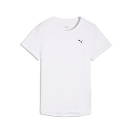 Trainingsshirt Puma "W TAD ESSENTIAL CREW TEE", Damen, Gr. S, Puma wei&szlig;, Jersey, Obermaterial: 100% Polyester, regular fit normal, Rundhals, Shirts Trainingsshirt, Regular Fit, Kurzarm, mit seitlichen Schlitzen