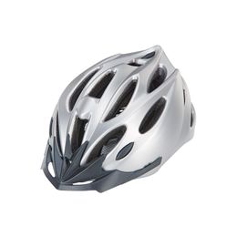 Prophete Erwachsenen-Fahrradhelm, Inmold, Gr&ouml;&szlig;e: 58-61 cm, 240 g, Farbe: silber-grau mit Reflexstreifen