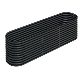 Hochbeet Stahl Oval - L - 320(L) x 80(W) x 80 (H) - Anthrazit