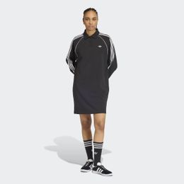 Shirtkleid adidas originals "SST POLO", Damen, Gr. XL, N-Gr, schwarz, wei&szlig;, Obermaterial: 95% Baumwolle, 5% Elasthan, Kleider Shirtkleid