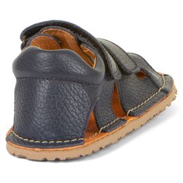 Barfu&szlig;schuh froddo "Sandale Flexy Avi", M&auml;dchen, Gr. 33, dunkelblau, Leder, unifarben, Schuhe Barfu&szlig;schuh, Sommerschuh, Poolslides, Klettschuh, mit zwei Klettverschl&uuml;sse