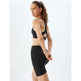 KOTON Sport-BH Damen Gr&ouml;&szlig;e XXXL hellgrau / schwarz