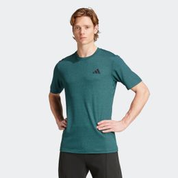 T-Shirt adidas Performance "TR-ES FR NOV T", Herren, Gr. S, aurora ivy, Obermaterial: 80% Polyester, 20% Baumwolle, Shirts T-Shirt, Trainingsshirt mit CLIMACOOL, Pikeematerial