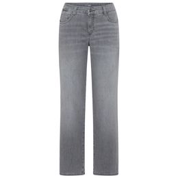 Bequeme Jeans MAC "Gracia", Damen, Gr. 44, L&auml;nge 32, carbon grau used, Denim/Jeans, Obermaterial: 88% Baumwolle, 9% Polyester, 3% Elasthan, unifarben, comfort fit kn&ouml;chellang, Jeans Bequeme Jeans