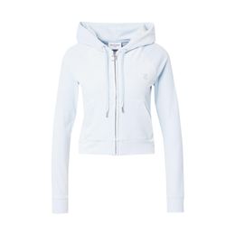 Juicy Couture Sweatjacke 'Madison' Damen Gr&ouml;&szlig;e M pastellblau / silber