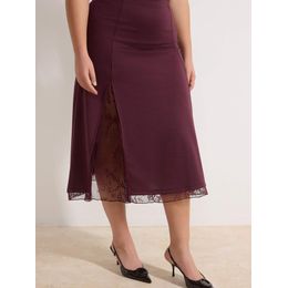 Trendyol Curve Rock Damen Gr&ouml;&szlig;e 44 aubergine