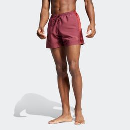Badehose adidas Performance "ADICOLOR 5-INCH", Herren, Gr. S, N-Gr, rot (shadow rot), Obermaterial: 100% Polyester, Badehosen Badehose
