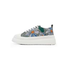 DOGO Sneaker low 'DOGO Freya - Origami Bloom' Damen Gr&ouml;&szlig;e 37 grau