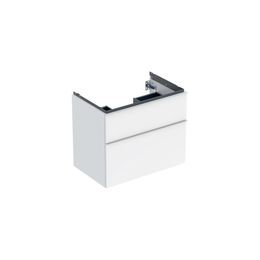 Geberit Waschtischunterschrank iCon 74x61,5x47,6cm, 2 Laden, w/lack. hochgl. (502304011)