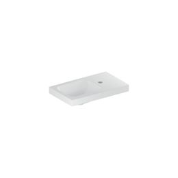 Geberit Handwaschbecken iCon Light 53x31cm, HL re, o. &Uuml;L, m Ablagefl., we. (501832001)