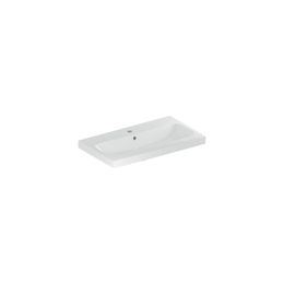 Geberit Waschtisch iCon Light 75x42cm, Hahnl. mit., m &Uuml;L, we. KeraTect (501842002)