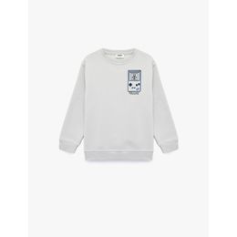 KOTON Sweatshirt Jungen Gr&ouml;&szlig;e 116/122 hellgrau