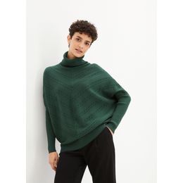 bonprix Rollkragenpullover, gr&uuml;n, Gr.36/38 (S), schicker Rollkragenpullover