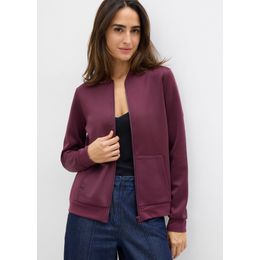 bonprix Sweatjacke aus Scuba mit Rei&szlig;verschluss, rot, Gr.40/42 (M), Bequeme Sweatjacke mit Rei&szlig;verschluss