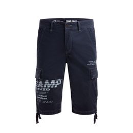 CAMP DAVID Skater Shorts mit Logo Prints Herren Gr&ouml;&szlig;e 38 blau
