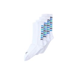 Puma Socken M&auml;dchen Gr&ouml;&szlig;e 35/38 blau / hellgr&uuml;n / schwarz / wei&szlig;