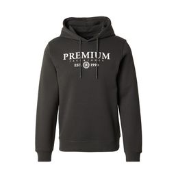 Jack & Jones Premium Sweatshirt 'JPRBLACHARLES' Herren Gr&ouml;&szlig;e M dunkelgr&uuml;n / wei&szlig;