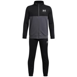 Under Armour Trainingsanzug Jungen Gr&ouml;&szlig;e 116/122 dunkelgrau / schwarz