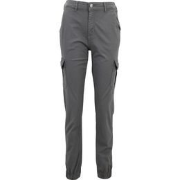 Urban Classics Damen ' Ladies High Waist Cargo Pants ' Damen Gr&ouml;&szlig;e 40 grau