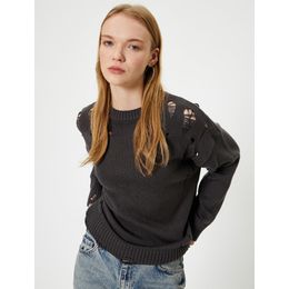 KOTON Pullover Damen Gr&ouml;&szlig;e S anthrazit
