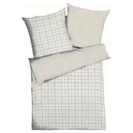 Wendebettw&auml;sche Kaeppel "Plaid", beige (crem&eacute;), B/L: 200cm x 200cm, 1 Stk., 2 Stk., Feinbiber, B/L: 80cm x 80cm & 80cm x 80cm, 3 Stk., Feinbiber, Obermaterial: 100% Baumwolle, Bettw&auml;sche, Wendebettw&auml;sche, angenehm w&auml;rmend