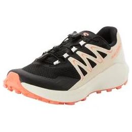 Trailrunningschuh Salomon "ALPHARIDE W", Damen, Gr. 42, schwarz (schwarz, tender peach, vanilla ice), Synthetik, Textil, Schuhe, wasserdicht
