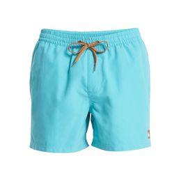Quiksilver Badeshorts 'Everyday Solid Volley 15' Herren Gr&ouml;&szlig;e XXL azur / braun
