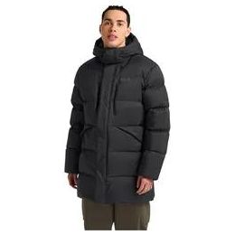 Daunenjacke Jack Wolfskin "ICY HILL COAT", Herren, Gr. XL, schwarz, Obermaterial: 100% Polyamid. Futter: 100% Polyester. Wattierung: 90% Entendaune, 10% Federn, h&uuml;ftbedeckend, Jacken Daunenjacke, W&auml;rmend, winddicht, Daunenparka