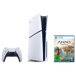 Sony PLAYSTATION 5 Konsolen-Set "PS5 Disk Edition + Anno 117 Pax Romana", wei&szlig;, schwarz, B:35,8cm H:9,6cm T:21,6cm, Spielekonsolen