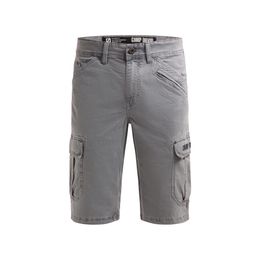 CAMP DAVID Cargo Shorts mit 3D-Logo-Stickerei Herren Gr&ouml;&szlig;e 40 grau