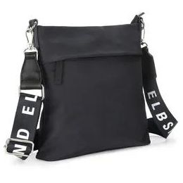 Umh&auml;ngetasche ELBSAND "Schultertasche", Damen, Gr. B/H/T: 23cm x 25cm x 4cm, marine, Stoff, Textil, clean, unifarben, Taschen Umh&auml;ngetasche, Minibag, Handtasche, Crossbody Bag VEGAN
