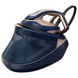 Tefal Dampfb&uuml;gelstation "Pro Express Vision Max", blau, gold, Dampfb&uuml;gelstationen, LED-Leuchte, 5 Einstellungen, Kalk-Kollektor, 1,2 Liter Wassertank