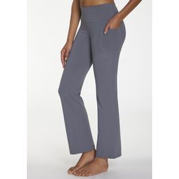 active by Lascana LASCANA ACTIVE Jazzpants mehrfarbig Gr. 40/42 f&uuml;r Damen. Mit Logodruck. K&ouml;rpernah. Nachhaltig.