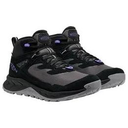 Outdoorschuh Keen "HIGHTRAIL MID POLAR", Damen, Gr. 38, lila (schwarz, aster lila), Leder, Synthetik, Schuhe Outdoorschuh, gef&uuml;ttert, wasserdicht