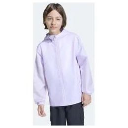 Regenjacke Adidas SPORTSWEAR "KIDS", M&auml;dchen, Gr. 152, ice lavender, Obermaterial: 100% Polyester, normal, Jacken Regenjacke
