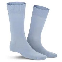 Socken Kunert "RICHARD", Damen, Gr. 43-46, light, blau, Baumwollmischung, normal, Socken Socken, druckfreier Komfortbund, weich, sportlicher Look