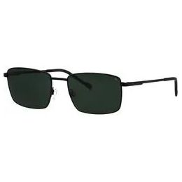 Eschenbach Sonnenbrille TITANFLEX "Modell 824132", Herren, schwarz, matt, Sonnenbrillen Sonnenbrille, Form Karree/Eckig, Logoschriftzug auf B&uuml;gel, Titanflexfassung