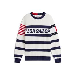 Tommy Hilfiger Pullover 'US SAILGP' Damen Gr&ouml;&szlig;e XXL marine / navy / rot / offwhite