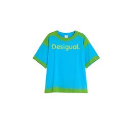 Desigual T-Shirt Jungen Gr&ouml;&szlig;e 98/104 himmelblau / gr&uuml;n