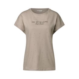 Street One T-Shirt Damen Gr&ouml;&szlig;e XXL beige / schwarz / silber