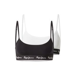 Pepe Jeans BH Damen Gr&ouml;&szlig;e 70 schwarz / wei&szlig;