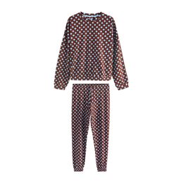 next Pyjama Damen Gr&ouml;&szlig;e S hellblau / schoko Winterkleid