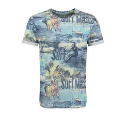 Key Largo Shirt 'KL Surf Mania' male Blue size XXL