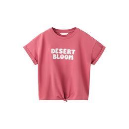 Mango Kids T-Shirt M&auml;dchen Gr&ouml;&szlig;e 140 melone / wei&szlig;