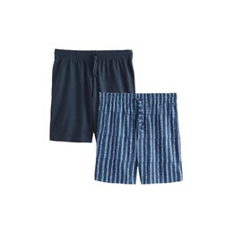 next Pyjamashorts Herren Gr&ouml;&szlig;e XS navy / hellblau