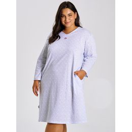 Taro Pyjama 'Debora' Damen Gr&ouml;&szlig;e XXL wei&szlig; Winterkleid