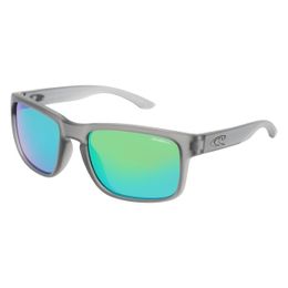 O`Neill O&rsquo;Neill 966123 | Herren-Sonnenbrille | Fassung: Vollrand, Quadratisch, Kunststoff, Grau Matt | Glasfarbe: Gr&uuml;n