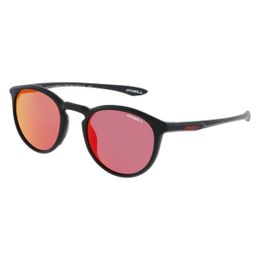 O`Neill O&rsquo;Neill 966126 | Herren-Sonnenbrille | Fassung: Vollrand, Rund, Kunststoff, Schwarz Matt | Glasfarbe: Rot