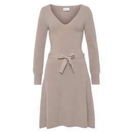 Lascana Kleid Damen Gr&ouml;&szlig;e 4XL dunkelbeige