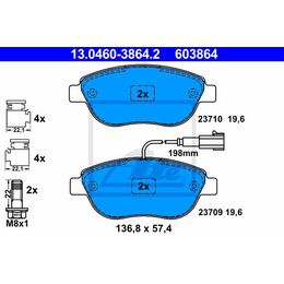 ATE Bremsensatz-Vorn und hinten SG00000DLV Bremsensatz, Scheibenbremse vorne rechts links bel&uuml;ftet 284mm f&uuml;r PEUGEOT FIAT CITRO&Euml;N VAUXHALL FORD OPEL 7